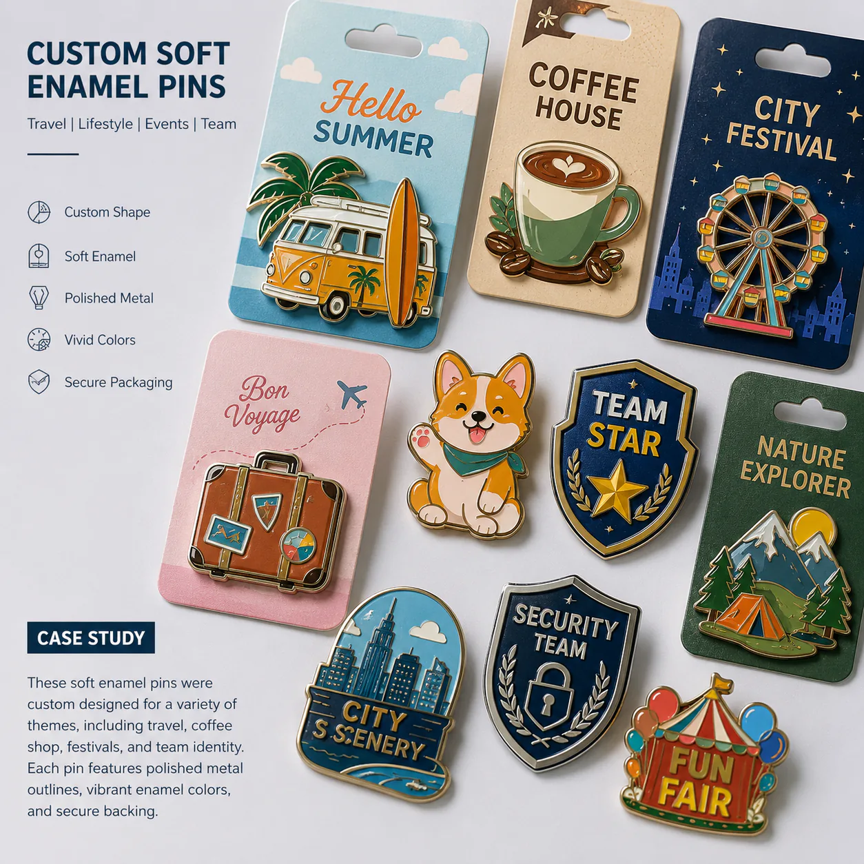 Insignias metálicas personalizadas y pines metálicos | Insignia Metálica